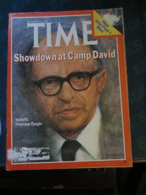 Time Magazine September 1978 Showdown at Camp David Israel's Premier ...