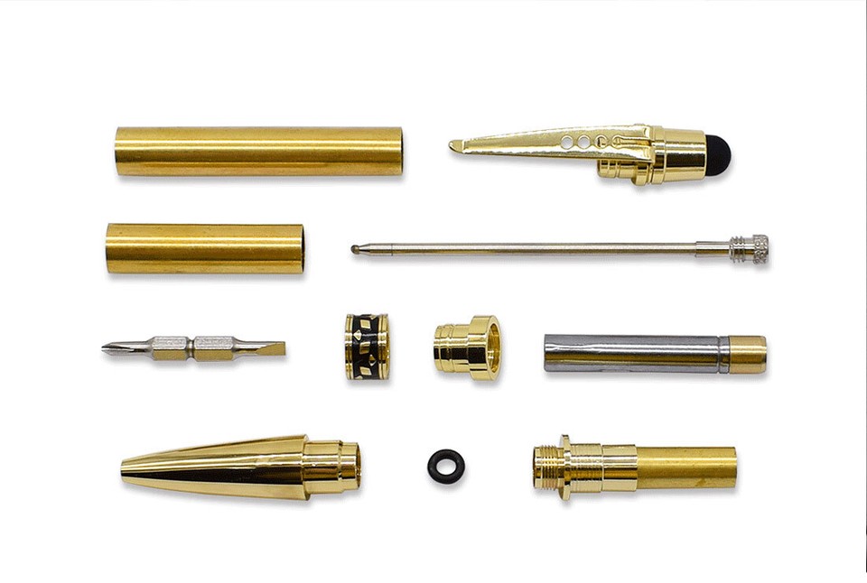 Gold Screwdriver Stylus Pen Kit Woodturning Kits Pen Turning Pen Making ...