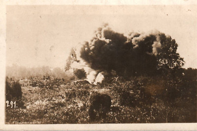 WW1 France Shell Burst in Field Vintage Postcard | eBay