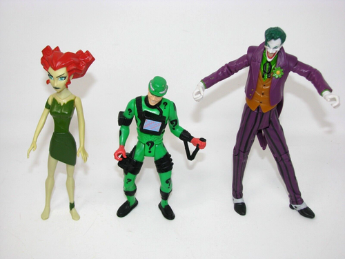 Batman Villain lot Forever Riddler, Quick Fire Joker, EXP Poison Ivy ...