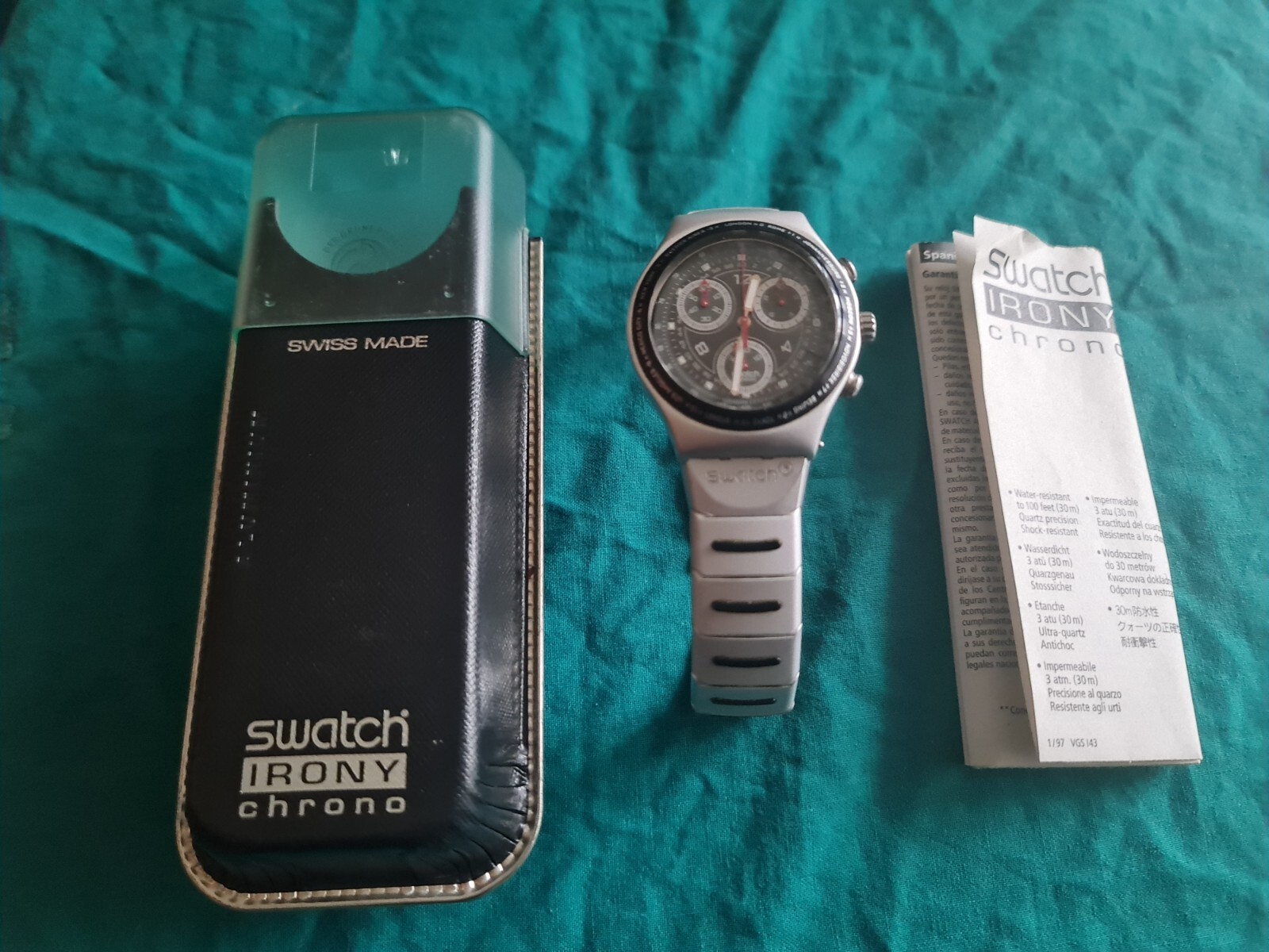 SWATCH IRONY CHRONO STRAIGHT EDGE - Ed. 1996 YCS-1006 | eBay