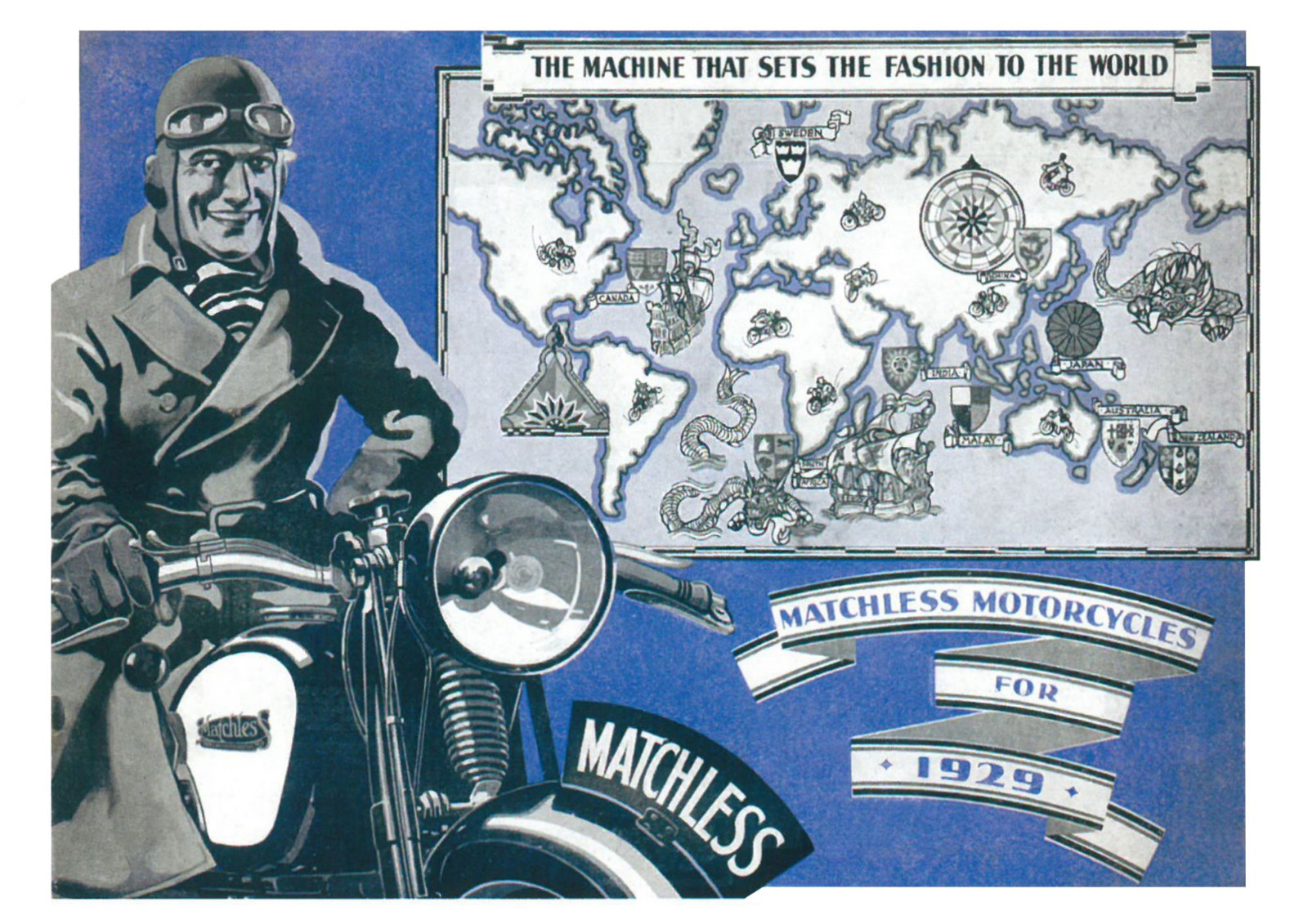1929 Matchless motorcycle poster | eBay UK