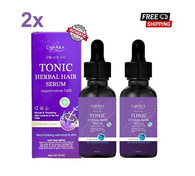 2x Chaba Hair Tonic Hair Growth Serum Nourish Hair Mustache Growth ...