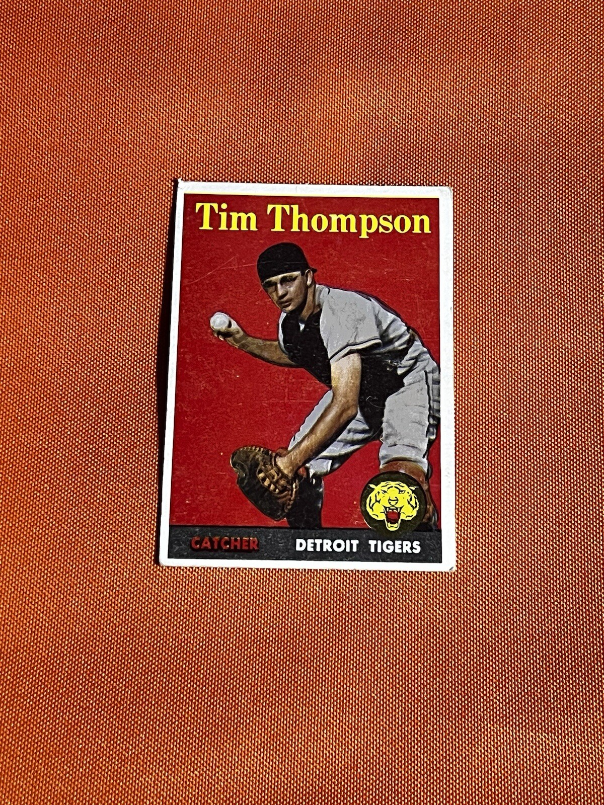 1958 Topps #57 Tim Thompson YELLOW LETTER Variation Baseball Card ...