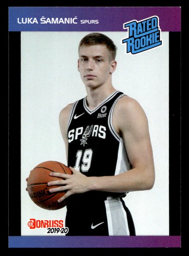 Luka Samanic San Antonio Spurs 2019 Panini Instant Rated Rookie Retro ...