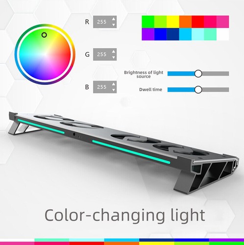 Laptops Cooling Stand 4 Fans RGB Automatic Cooler for Alienware Laptops ...
