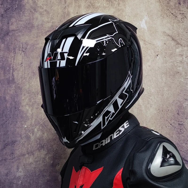 DOT Approved Motorcycle Helmet Safety Double Lens Full Face Motorbike ...