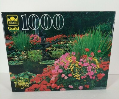 Golden Guild 1000 pc Jigsaw Puzzle~Pond Garden 4710-57~NEW Sealed | eBay