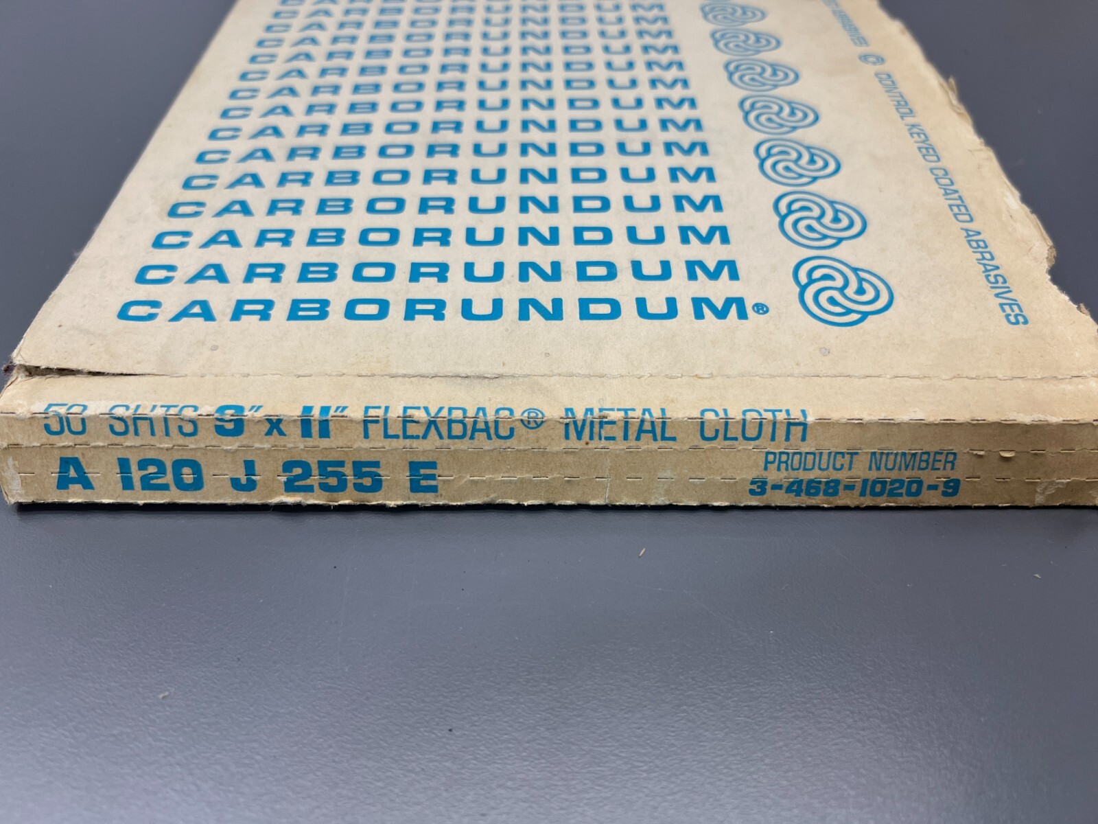 CARBORUNDUM ABRASIVES FLEXBAC METAL CLOTH SHEETS 120 GRIT J255E - 27 ...