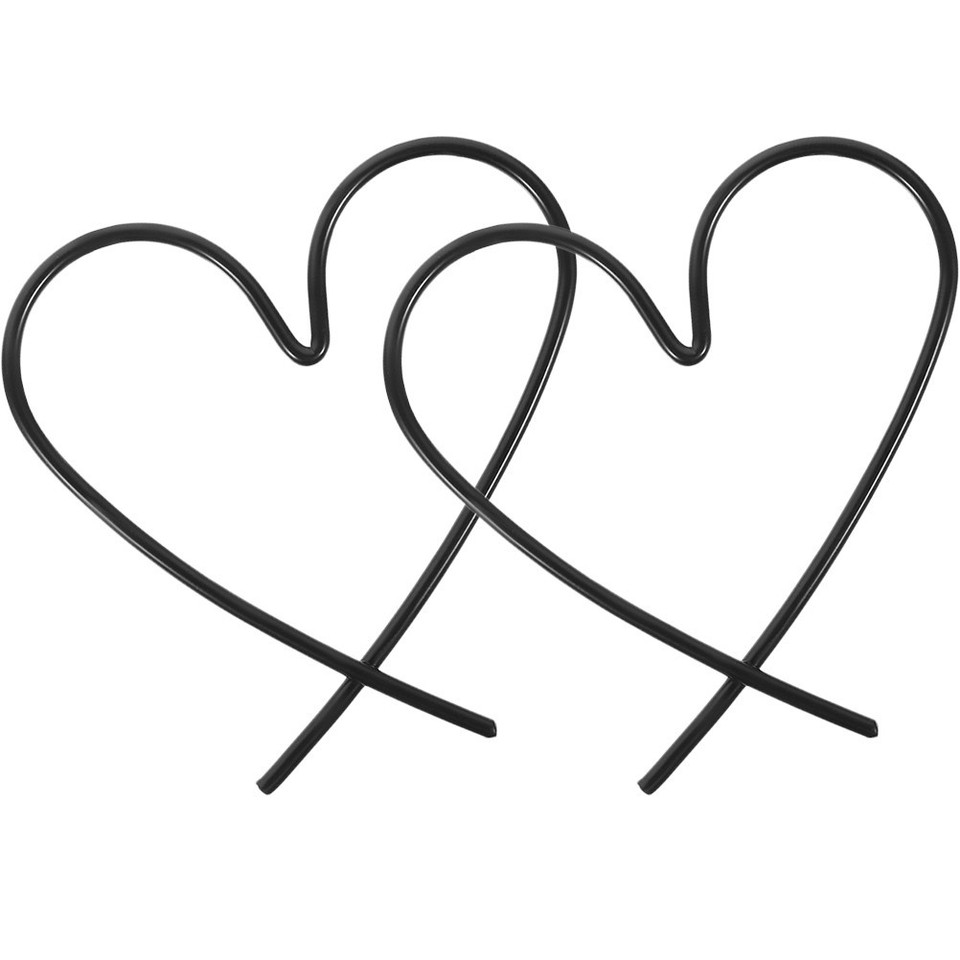 3 Pcs Metal Heart Wall Decor Iron Art Sculpture for Living Room Home ...