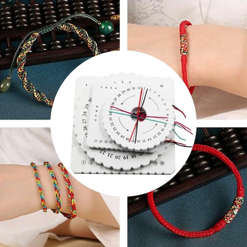 2 Sizes Square Round 4x Knitting Tool Kumihimo Disk Foam Disc for Loom ...