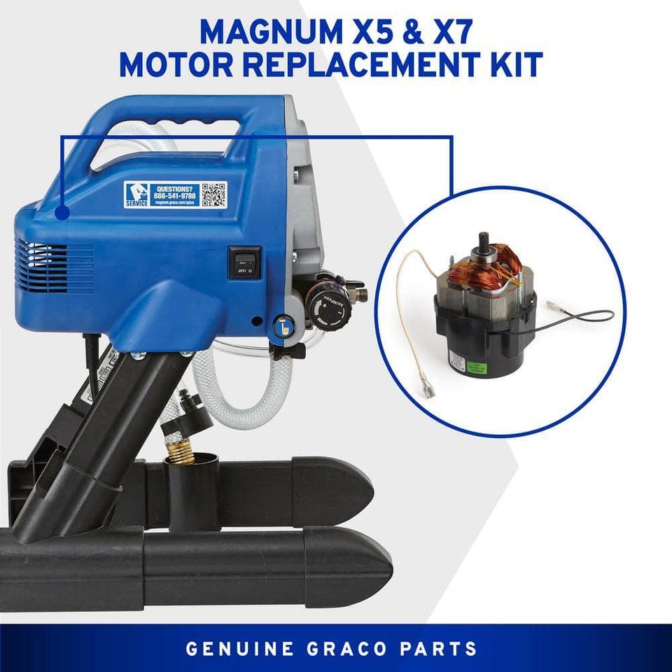 Magnum X5 X7 Motor Kit Ready to Install Replacement Parts Paint Sprayer ...