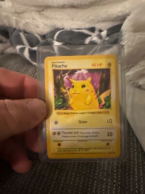 Pokemon RED CHEEKS Pikachu Shadowless Eng RARE Base Set | eBay