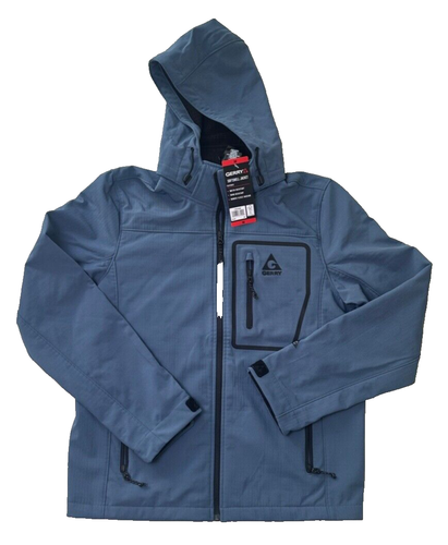 Gerry Men’s Softshell Jacket Wind & Water Resistant Blue M | eBay
