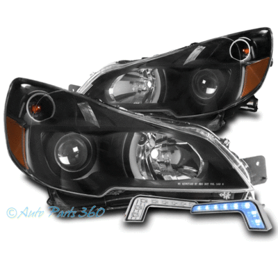FOR 13-14 SUBARU LEGACY/OUTBACK BLACK PROJECTOR HEADLIGHT HEADLAMP ...