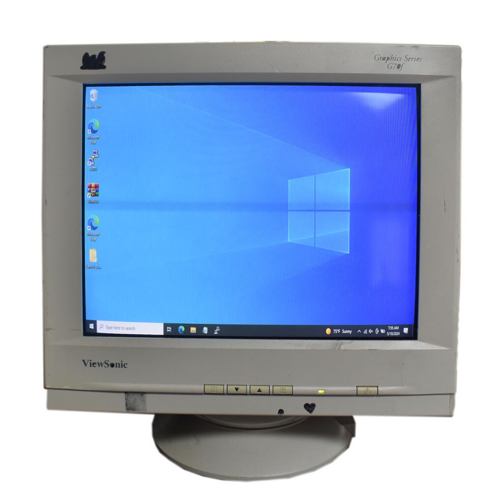 ViewSonic G70f / VCDTS23125-1M Graphics Series 17” CRT Retro Gaming PC ...