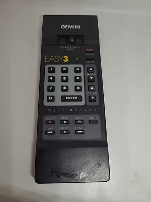 Gemini Easy 3 Multi-Brand Remote Control 24-3218 TV/VCR/Cable | eBay
