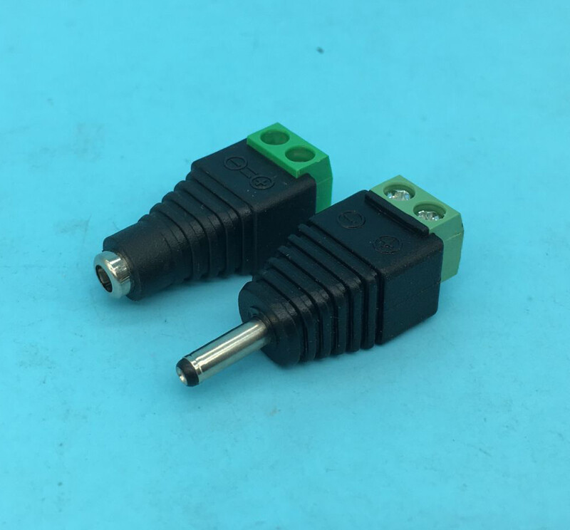 3.5mm OD 1.3mm ID male/female DC power plug coaxial connector Solder ...