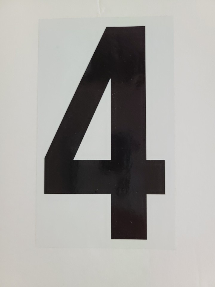 Choice of Big 5" Numbers Vinyl Decal Stickers Street Address Mailbox ...