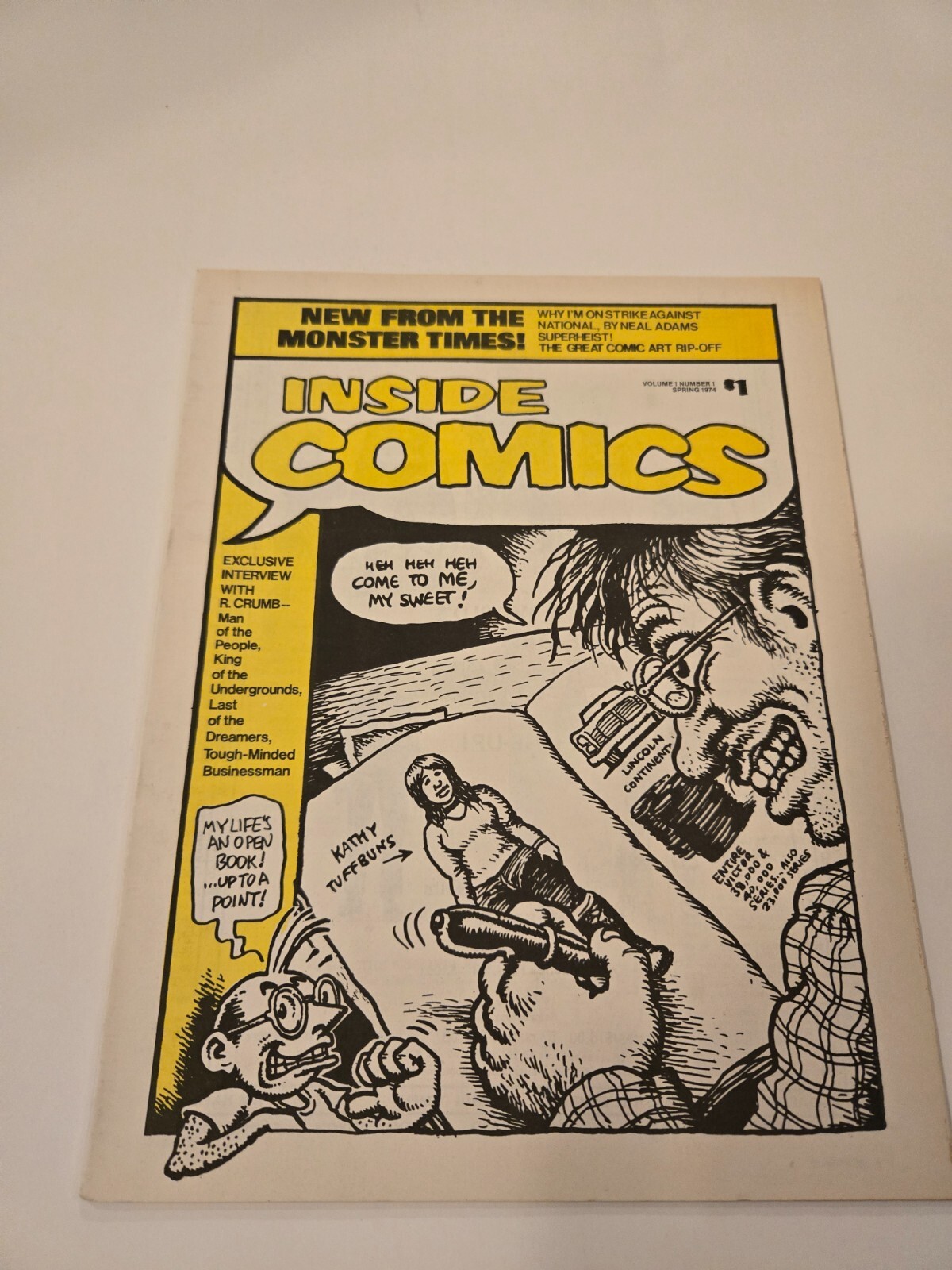 INSIDE COMICS #1, Fanzine, Galaxy News Service 1974, High Grade | eBay