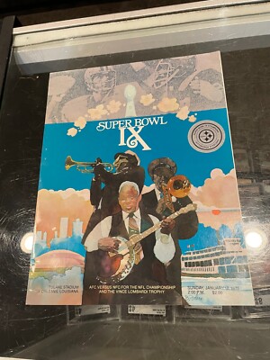 PITTSBURGH STEELERS MINNESOTA VIKINGS SUPER BOWL IX ON SITE PROGRAM NM ...