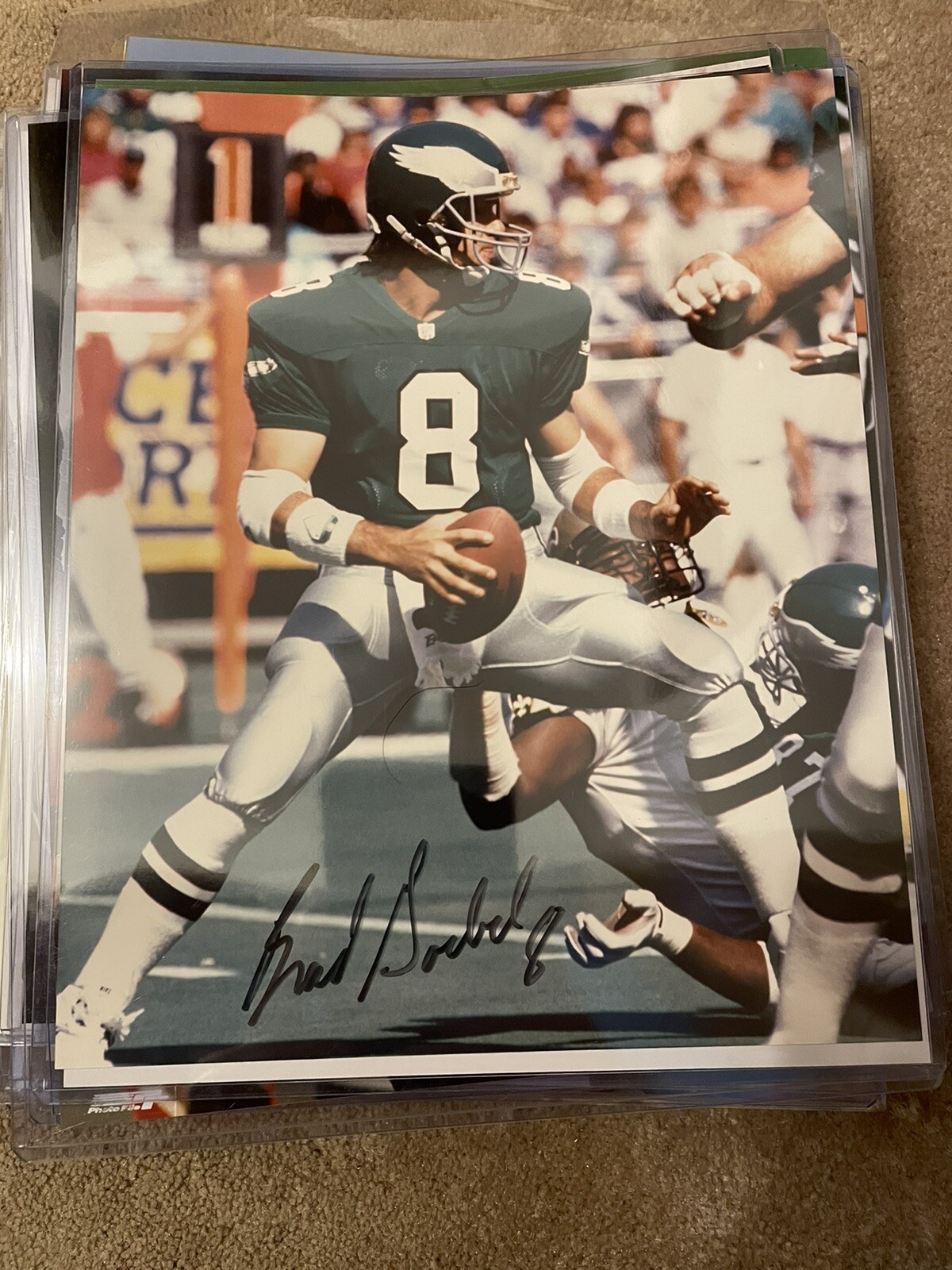 Autographed Brad Goebel Philadelphia Eagles 8x10 Photo Rare | eBay