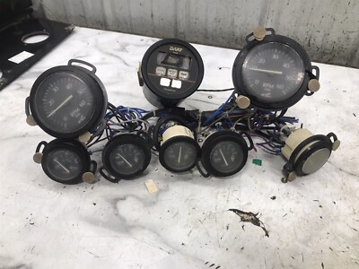 93 Sea Ray 300 Weekender Boat dash gauges tachometer temperature oil ...