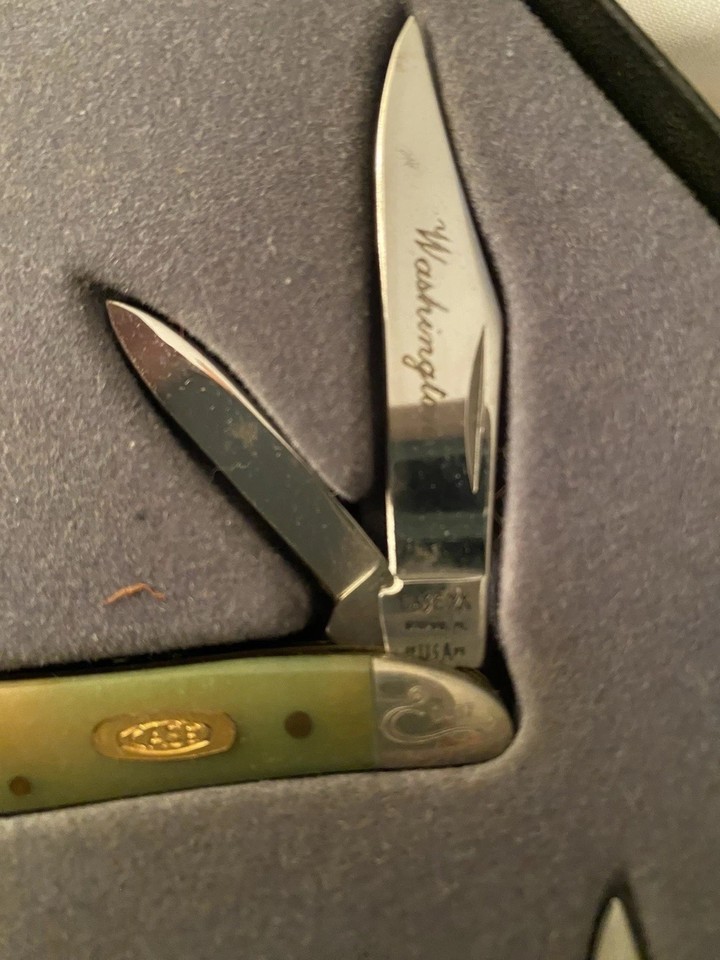 Vintage 1990 Case XX Presidential Series 3 Knife Set Red, Green, Blue ...