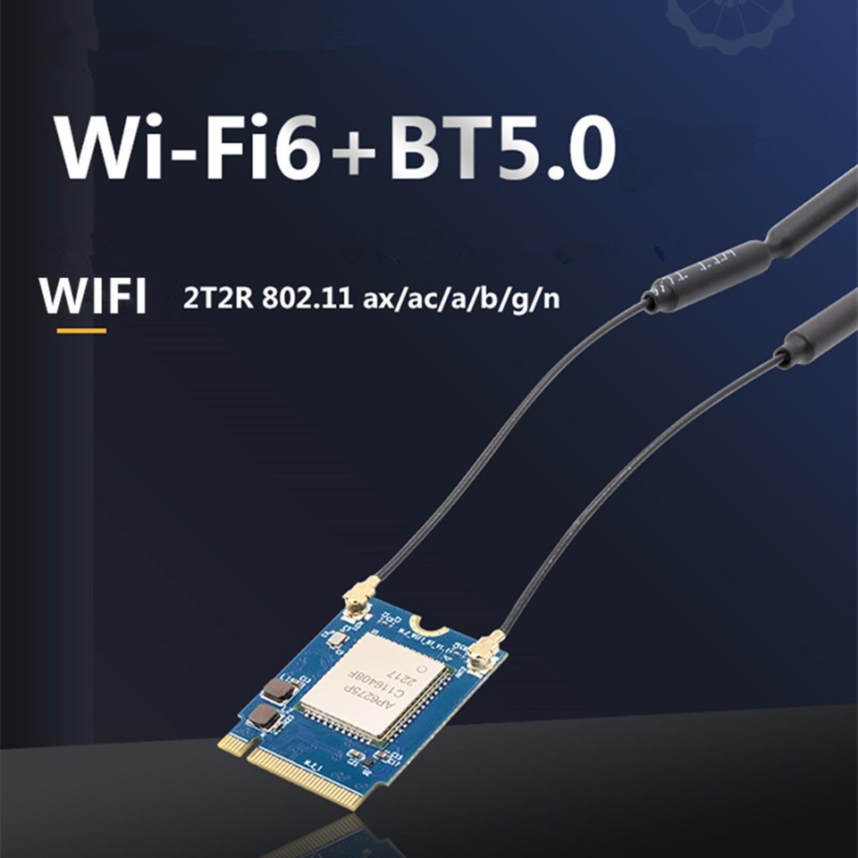 Wi-Fi6+BT5.0 UART/PCM Interface Module 2.4GHz 5GHz MIMO Standard for ...