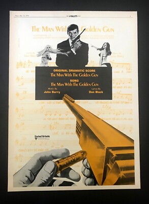 The Man With The Golden Gun (James Bond) 1974 Poster Type Movie Ad ...