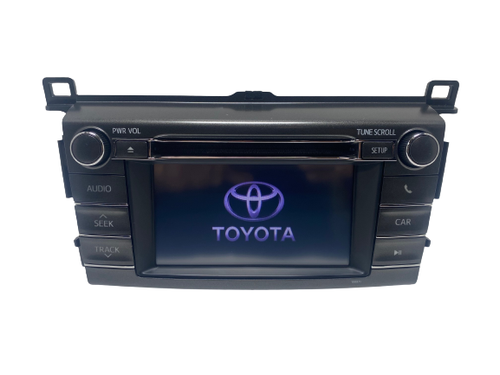 2013 TOYOTA RAV4 Radio TOUCH-SCREEN AM-FM BT CD PLAYER 13 ENTUNE 100071 ...