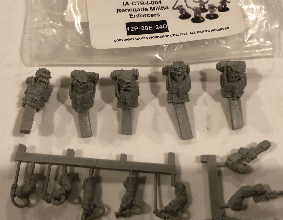 Warhammer 40k ForgeWorld Chaos Cultist Renegade Enforcers Vraks Rare ...