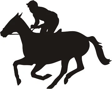 Race Horse Clip Art Black And White