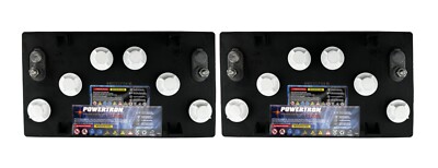 (x2) Powertron 12 Volt 140 Ah Deep Cycle Battery (replaces Trojan T ...