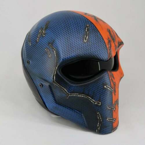 DEATHSTROKE HELMET MOTORCYCLE CRACK WAR STYLE ( DOT & ECE CERTIFIED ...