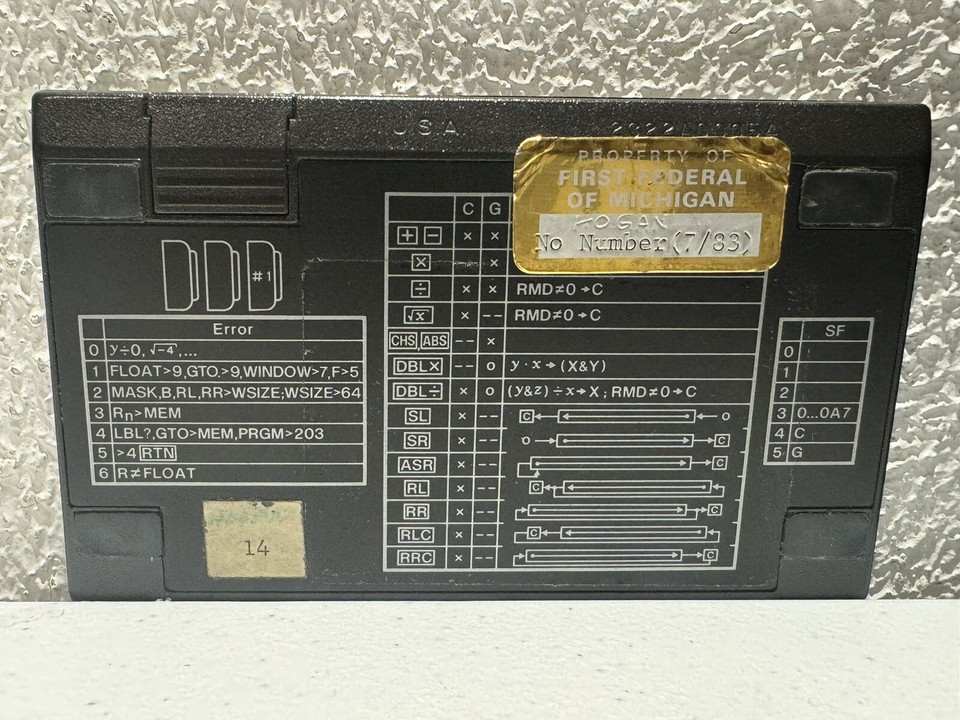 Vintage Hewlett-Packard HP 16C Computer Scientist Calculator With Cover ...