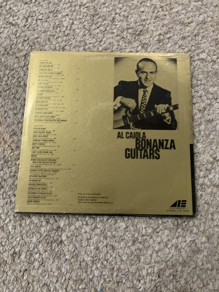 Al Caiola-Bonanza Guitars Vinyl Record LP Avco embassy stereo Still ...