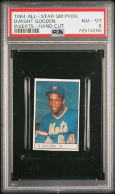 1984 All-Star Game Program Insert Dwight Gooden XRC Mets graded PSA 8 ...