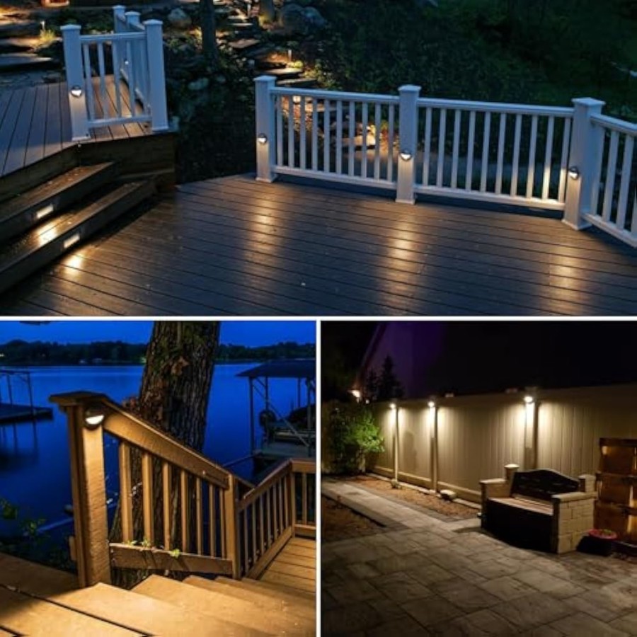 12 pack low voltage deck lights 5w led landscape step stair lights out ...