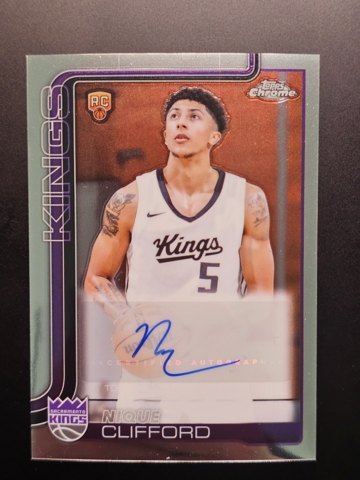 2025-26 Topps Chrome Sapphire Nique Clifford RC with 4 more /25 ...