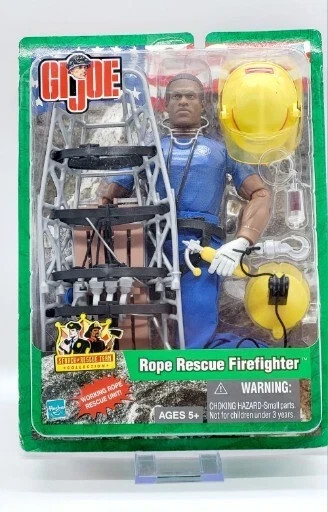 2003 GI Joe Rope Rescue Fire Fighter - New - Sealed - Hasbro | eBay