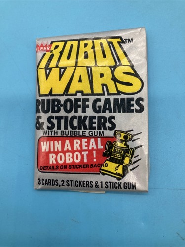 Robot Wars Rub-Off Games& Stickers Pack Unopened | eBay