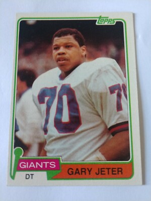 1981 (GIANTS) Topps #289 Gary Jeter | eBay