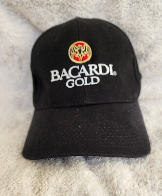 Bacardi Gold Rum NBA Hat Cap Black Sponsor | eBay