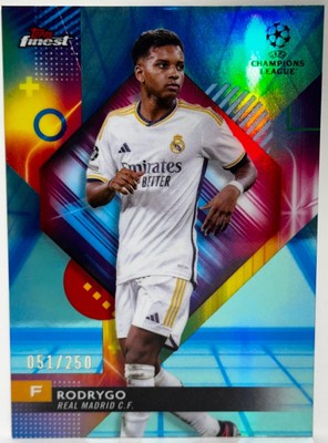 🔥🔥 RODRYGO #/250 BLUE 2023-24 Topps FINEST UCC ** REAL MADRID **🔥🔥 | eBay