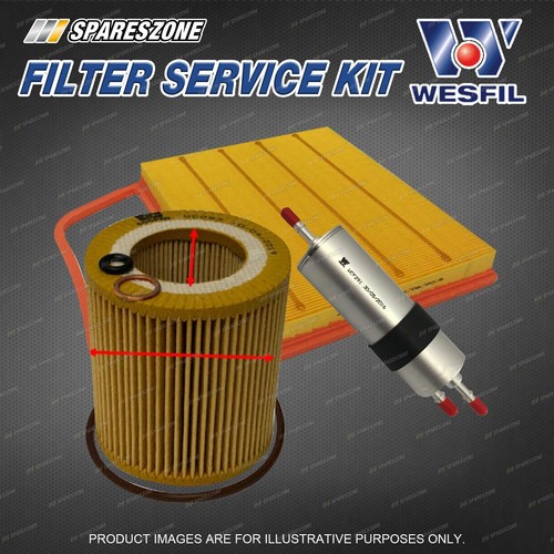 Oil Air Fuel Filter Service Kit for BMW 1M 135i E82 E88 335i E90 E91 ...