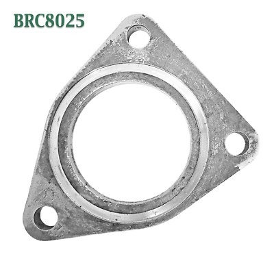 BRC8025 Left Driver Side Y Pipe Triangle Exhaust Flange w/ Gasket 2 1/2 ...