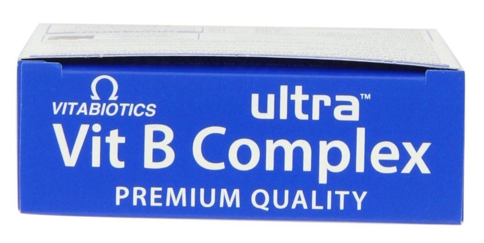 Vitabiotics Ultra Vit B Complex Provides All 8 B Complex Vitamins - 60 ...