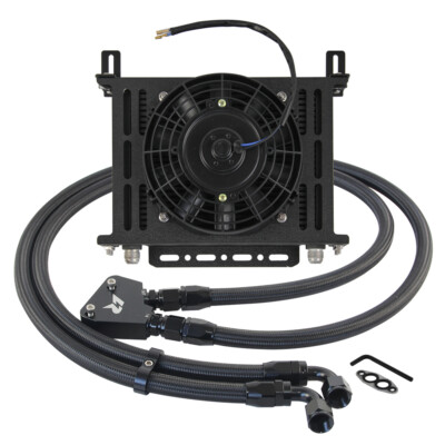 For Corvette C5 C6 C7 LS1 LS2 LS3 AN10 28 Row Oil Cooler w/ Bracket 7 ...