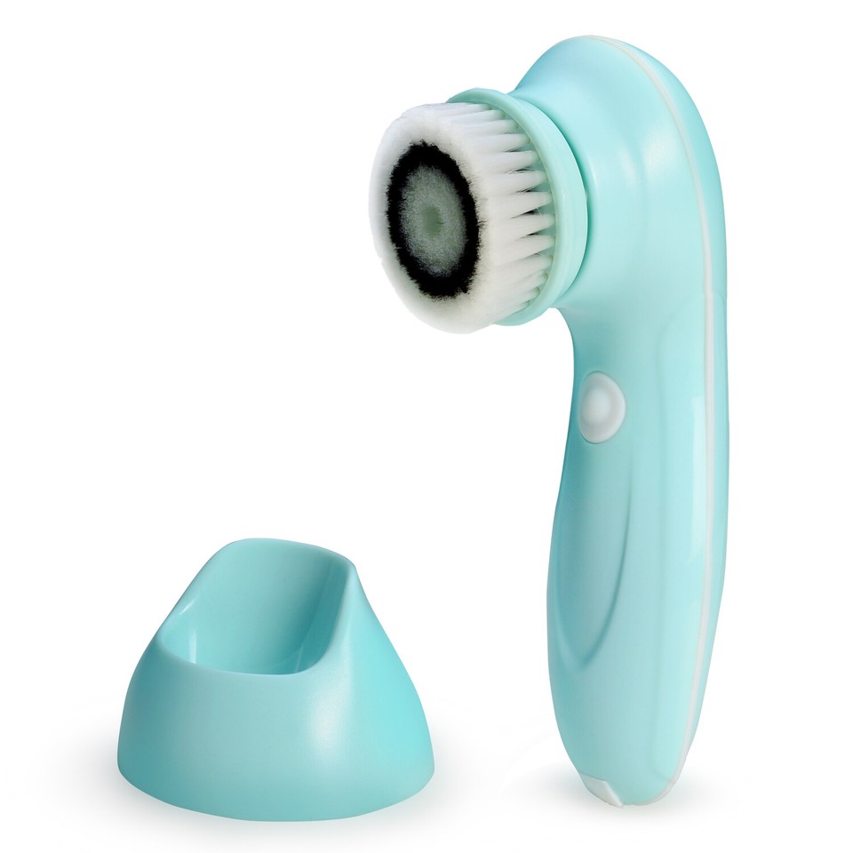Electric Facial Cleansing Brush Spin Massager Face Cleanser w/ 3 ...